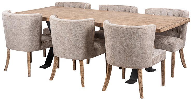 Cotswolds Reclaimed Pine Large Dining Table - Lees of Grimsby