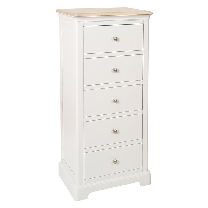 Hampton 5 Drawer Wellington Grey Mist - Lees of Grimsby