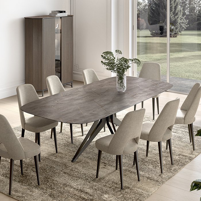 Hexagon Dining Table 250cm x 120cm - Lees of Grimsby