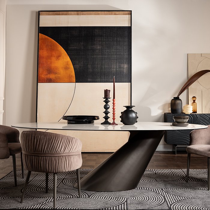 Wren 240cm Angled Dining Table - Lees of Grimsby