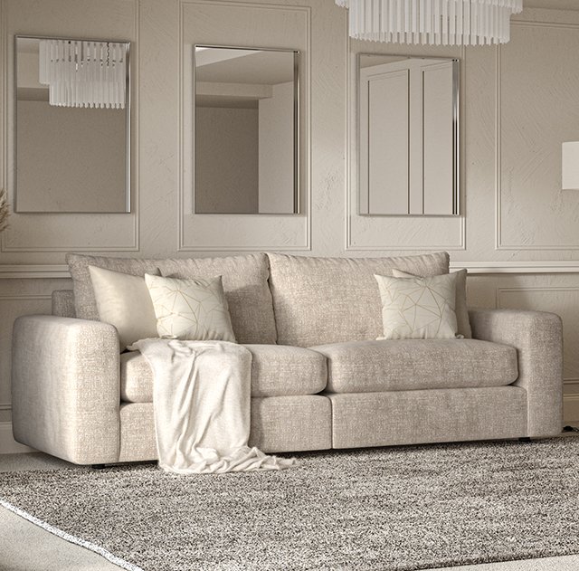 Andorra Small Fabric Sofa - Lees of Grimsby
