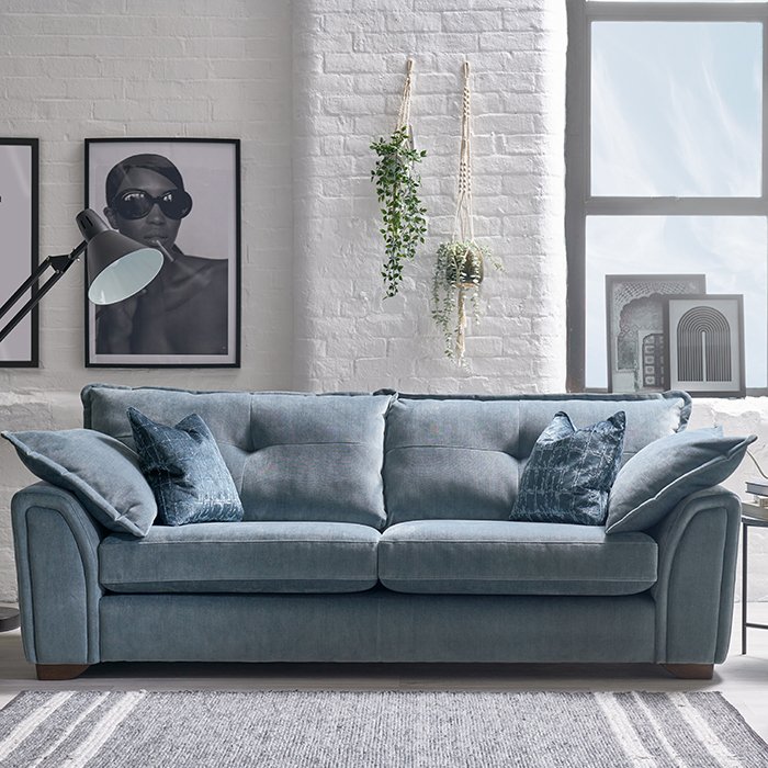 Riviera 3 Seater Fabric Sofa Lees Of Grimsby